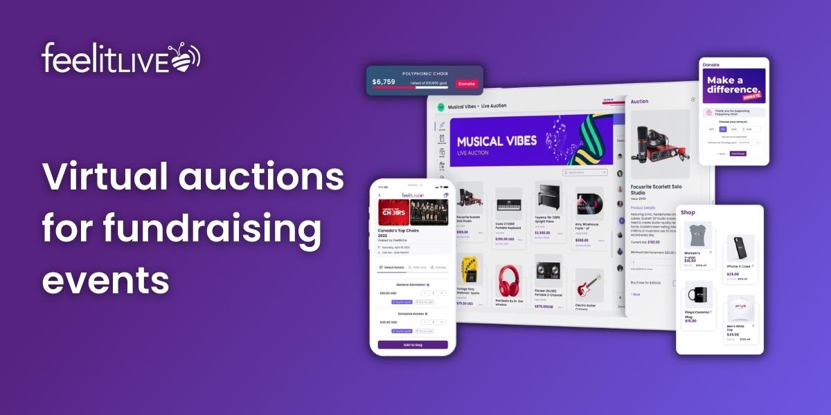 Host Virtual Auctions | Increase Engagement | FeelitLIVE
